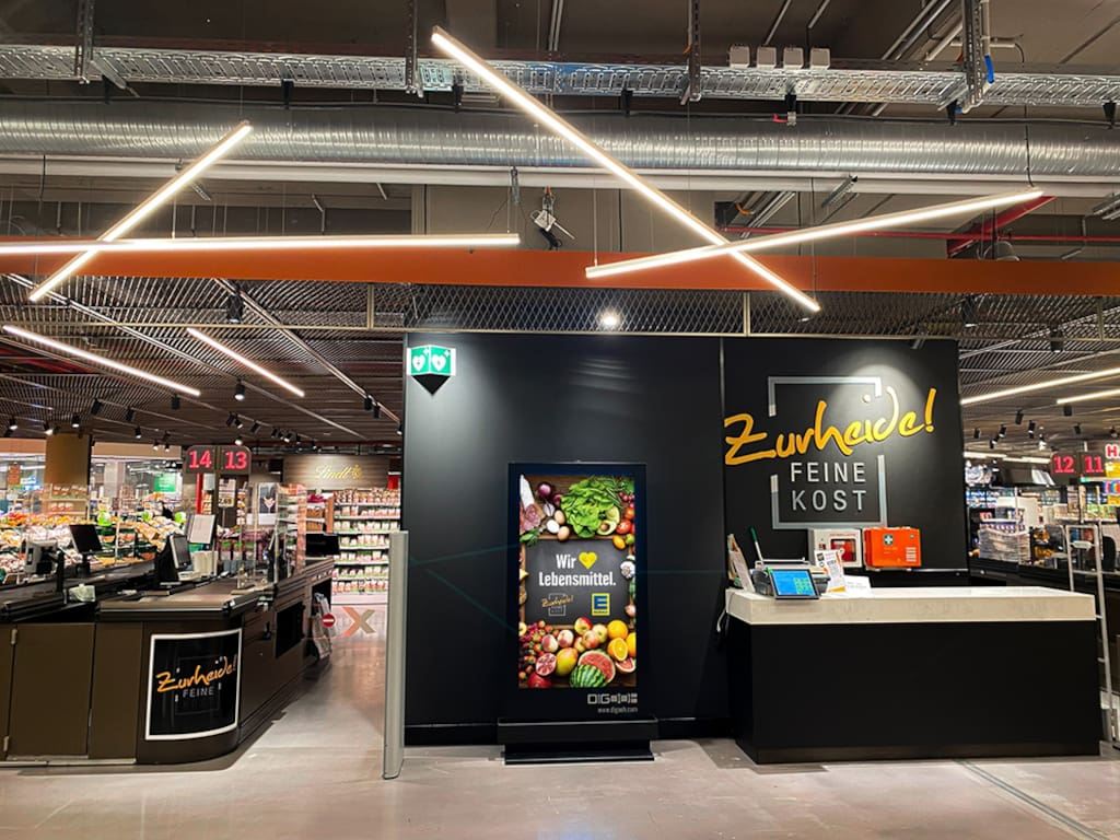 Edeka Zurheide wirbt mit digitalen Screens von Digooh Media - Retail ...
